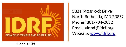 NGO: Yogoda Satsanga Society of India (YSS) - IDRF